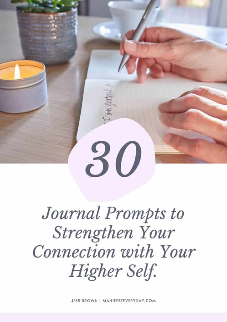 Higher Self Journal Prompts | Manifest Everyday