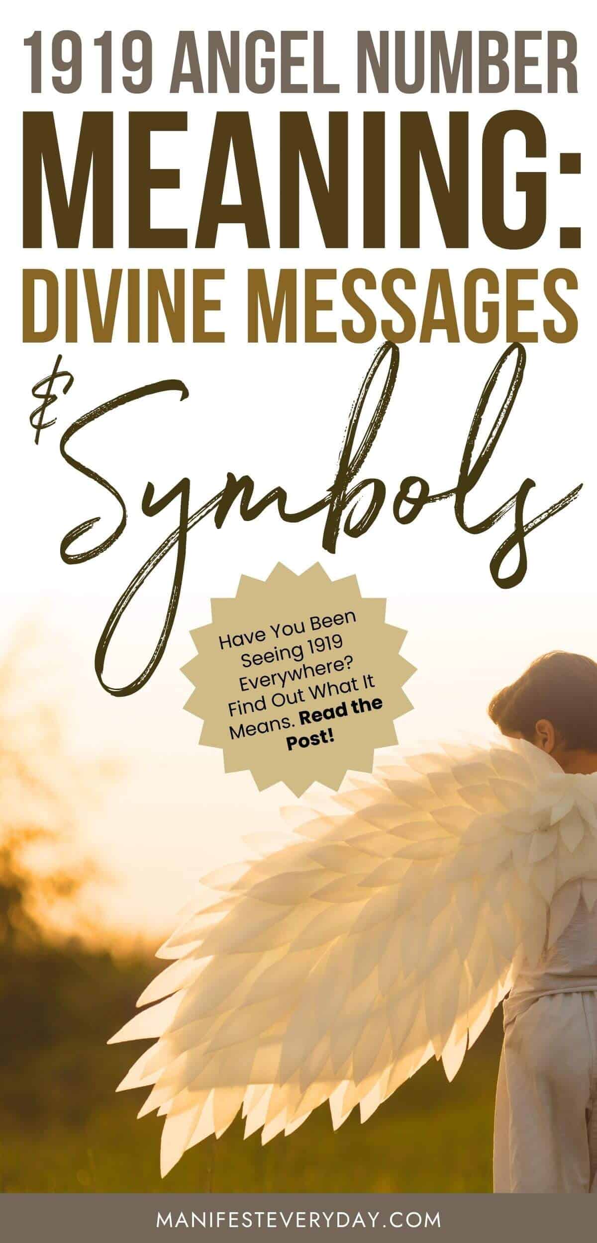 1919 Angel Number Meaning: Divine Messages & Symbols